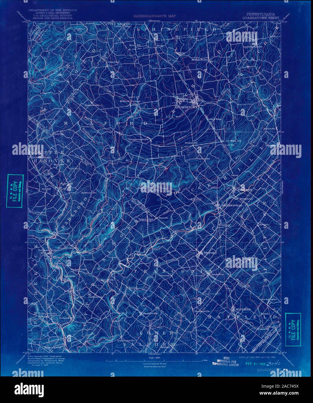 Quakertown pennsylvania map hi-res stock photography and images - Alamy