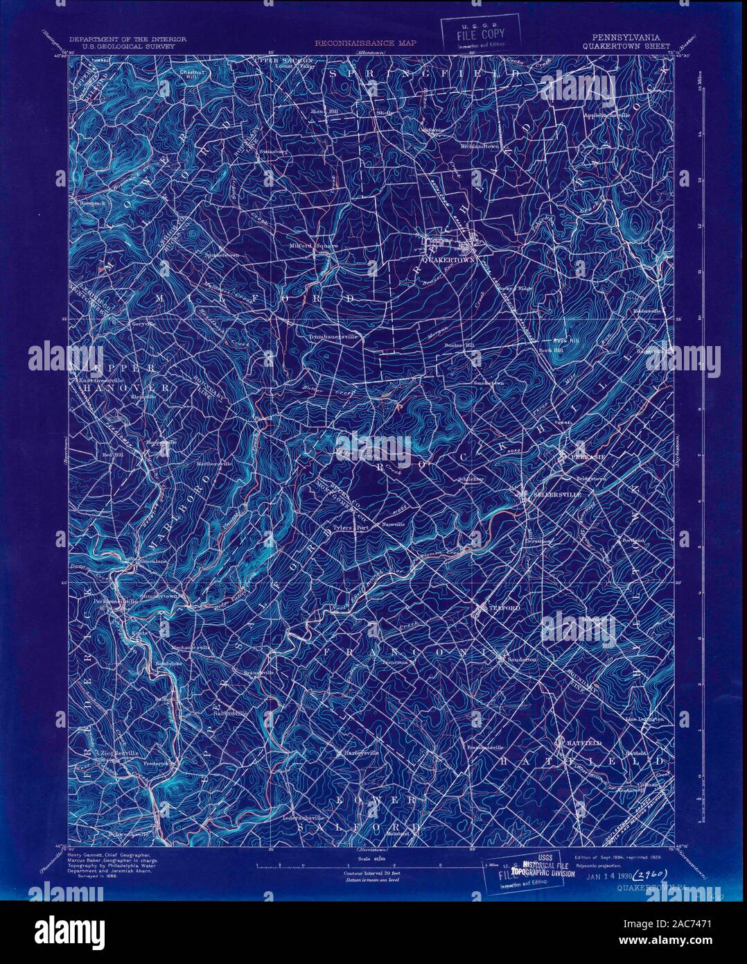 Quakertown pennsylvania map hi-res stock photography and images - Alamy