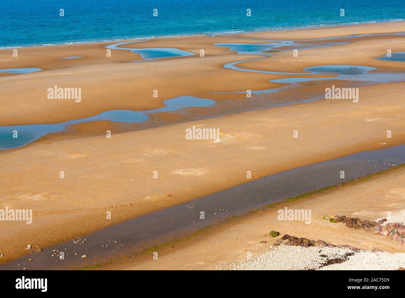 Normandy, France. Omaha Beach. Charlie Sector. Landing of American 29th ...