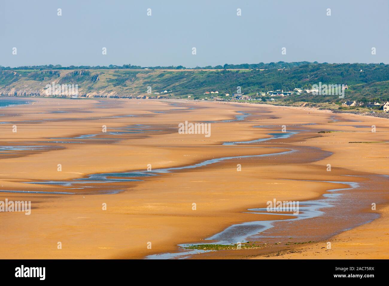 Normandy, France. Omaha Beach. Dog Green Sector. Landing of American ...