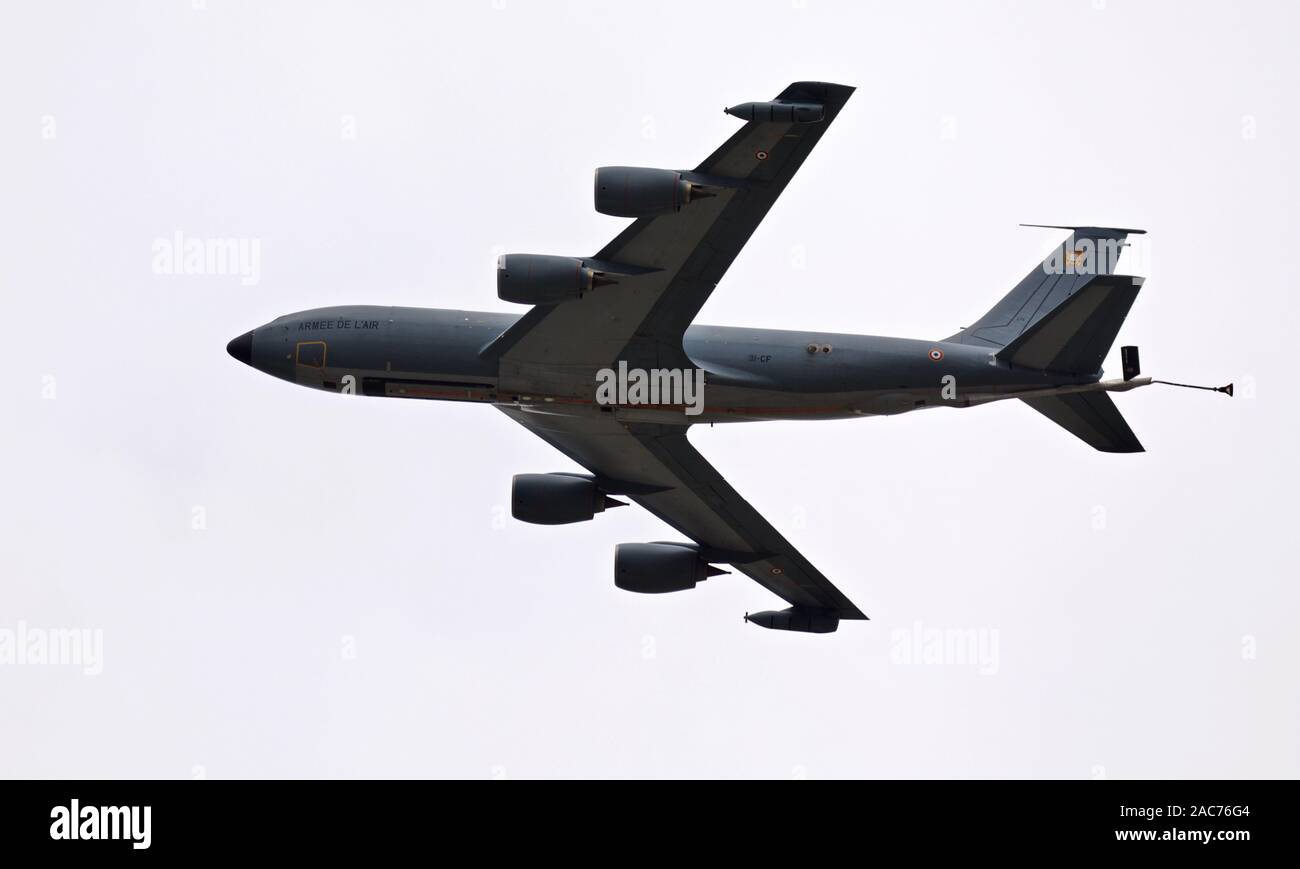 French Air Force Boeing KC-135R Stratotanker air refuelling aircraft ...