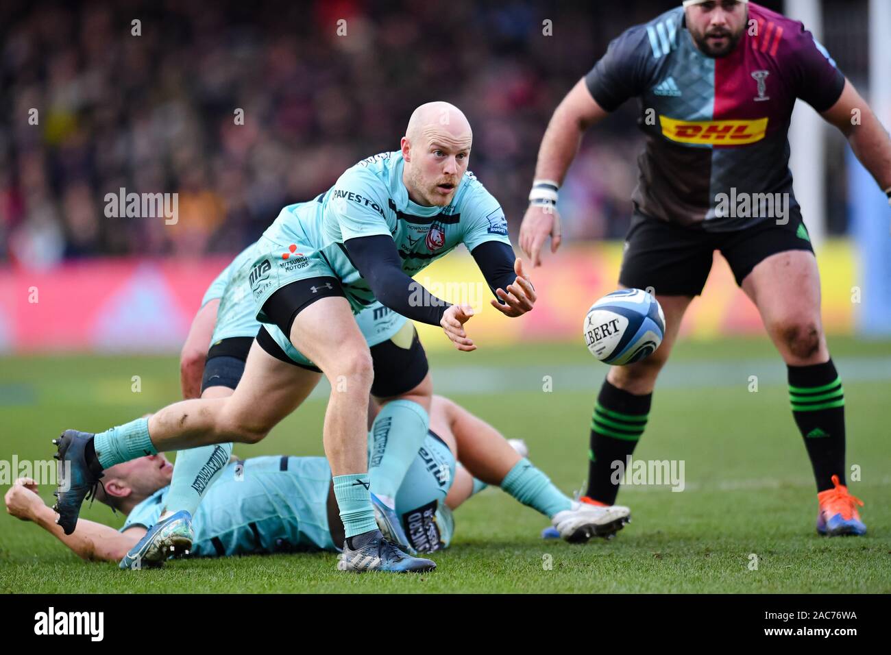 London, United Kingdom. 01st Dec, 2019. Joe Simpson of Gloucester in ...