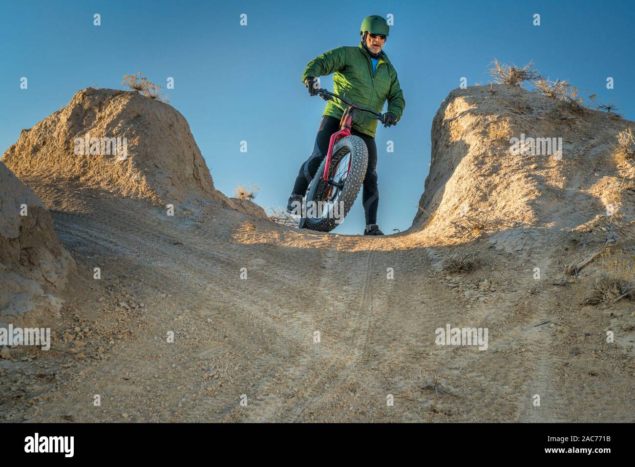 riding fat bike in badlands - Main Draw OHV Area in National Pawnee ...
