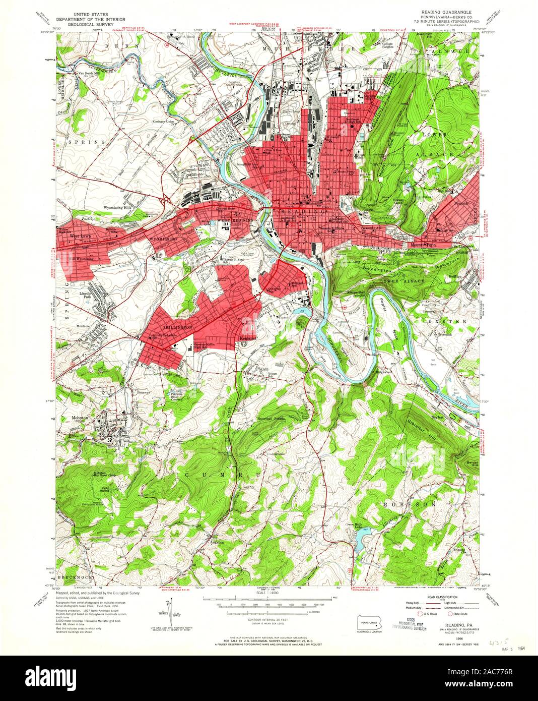 Reading pennsylvania map hi-res stock photography and images - Alamy