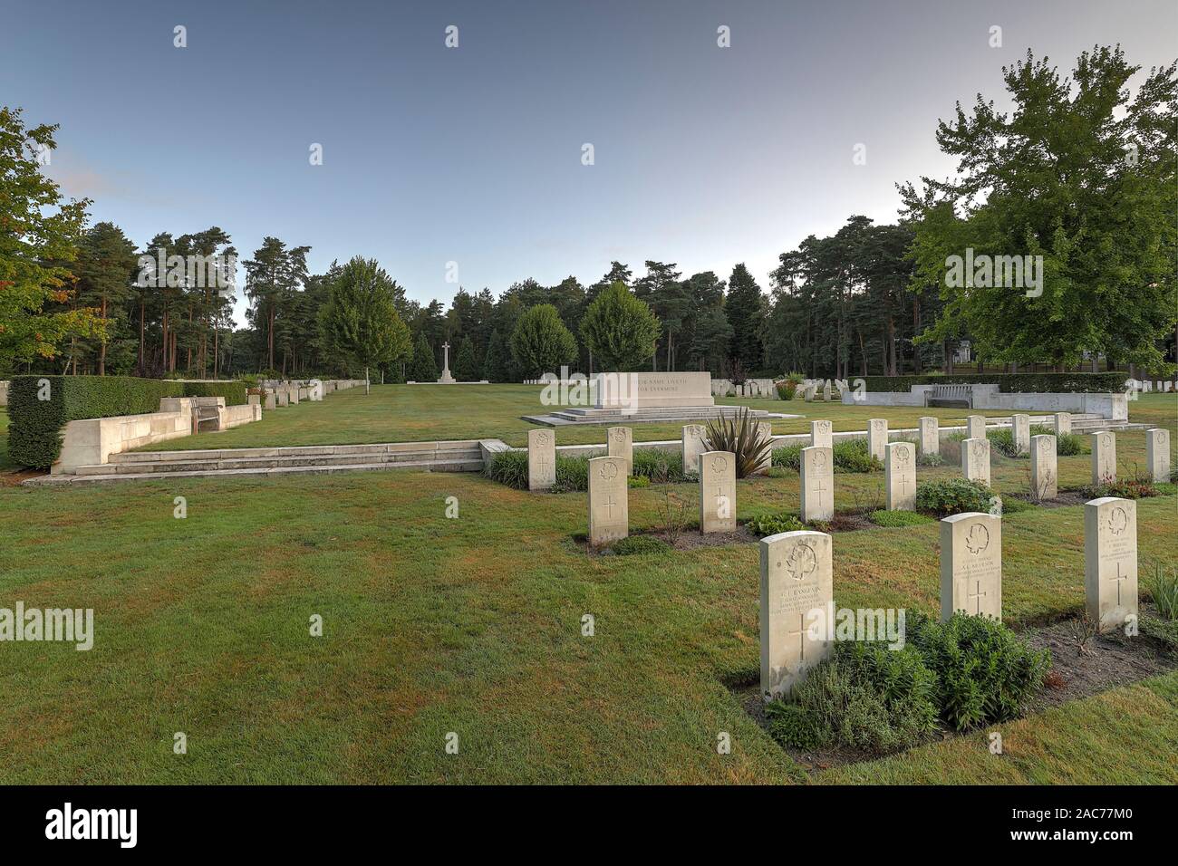 Canadian WW2 Plot at Brookwood Military Cemetery UK Stock Photo - Alamy