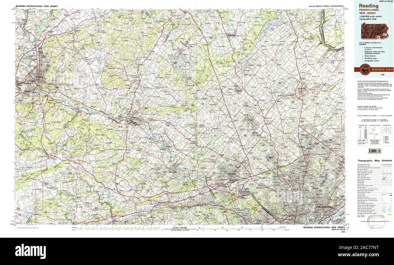Reading pennsylvania map hi-res stock photography and images - Alamy