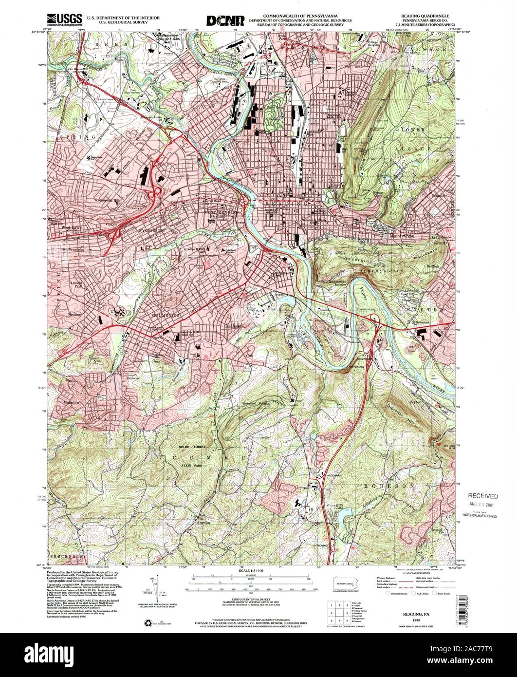 Reading pennsylvania map hi-res stock photography and images - Alamy