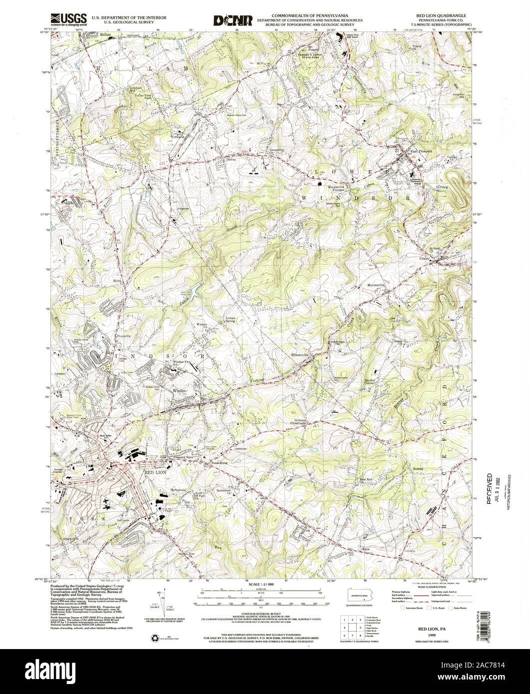 Map of red lion hi-res stock photography and images - Alamy
