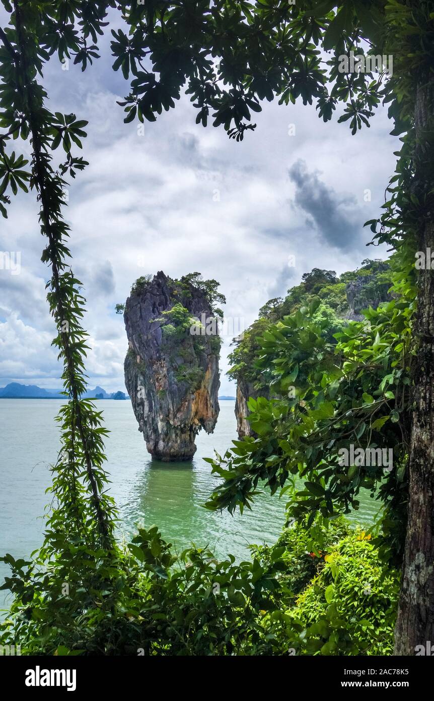 Ko tapu rock in James Bond island, Phang Nga Bay, Thailand Stock Photo ...