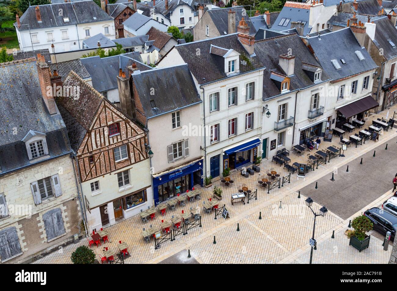 Village overview from the chateau hi-res stock photography and images ...