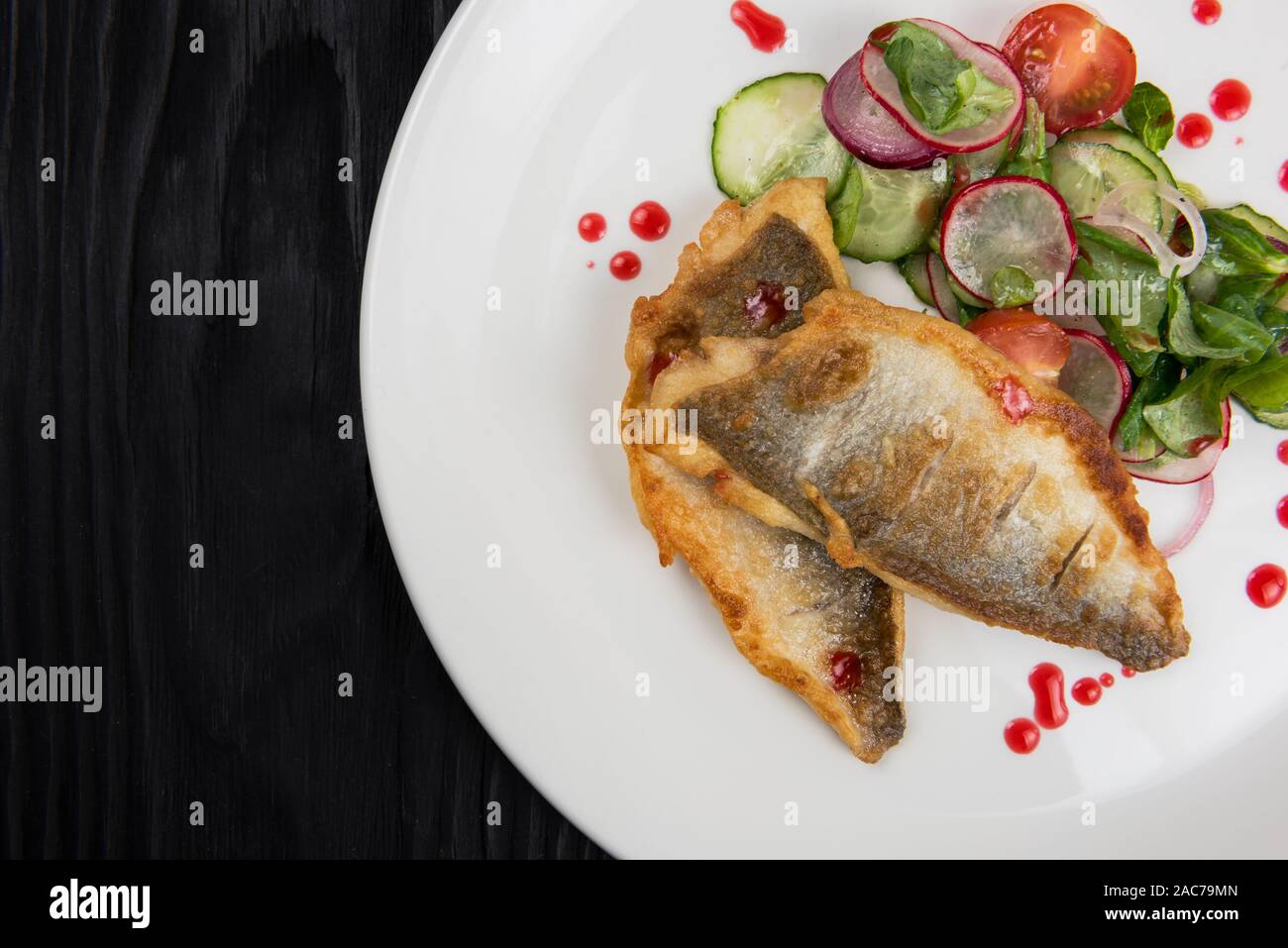 Roasted zander fish fillet hi-res stock photography and images - Alamy