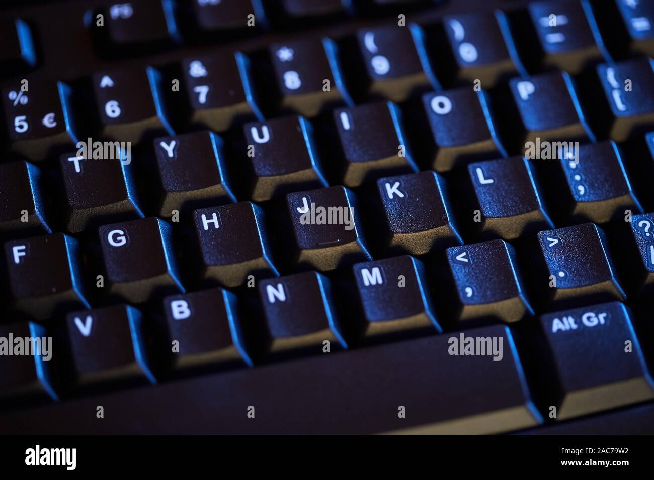 Black Keyboard Detail Stock Photo - Alamy