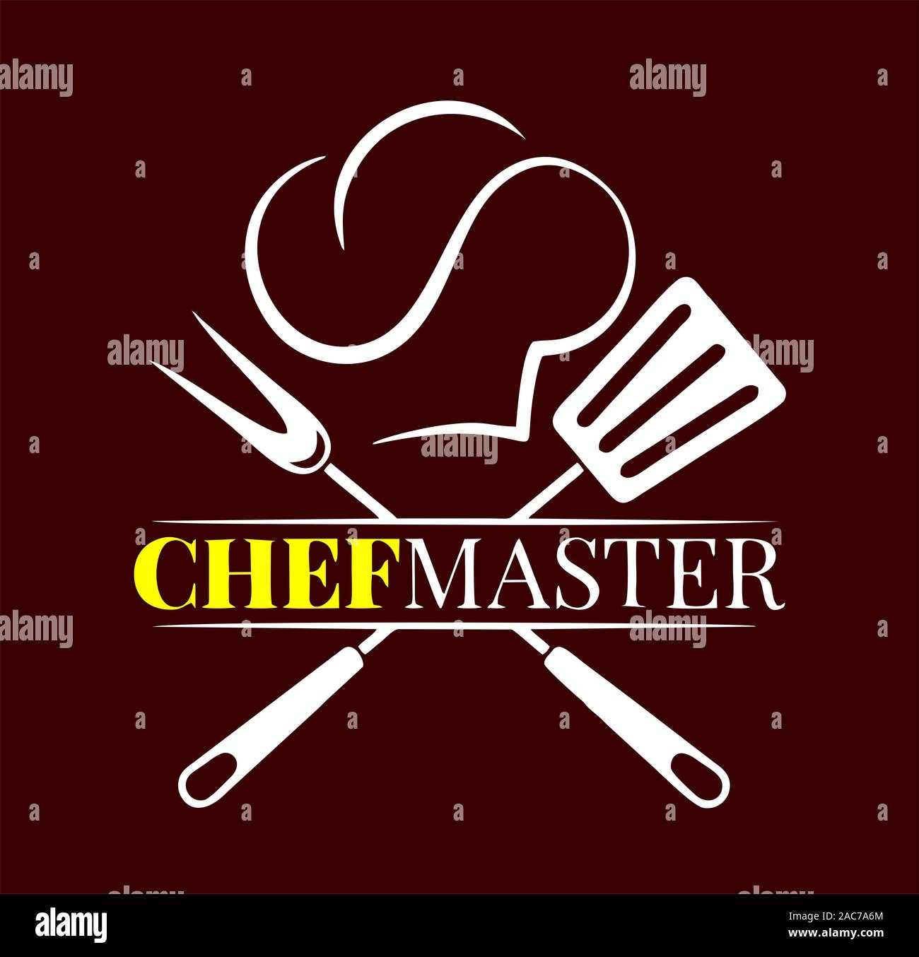 chef restaurant logo in hd Stock Photo - Alamy