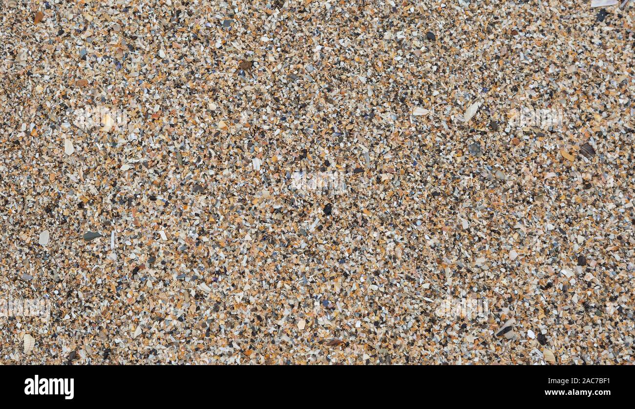 Beach sand primarily formed from crushed shells Stock Photo - Alamy