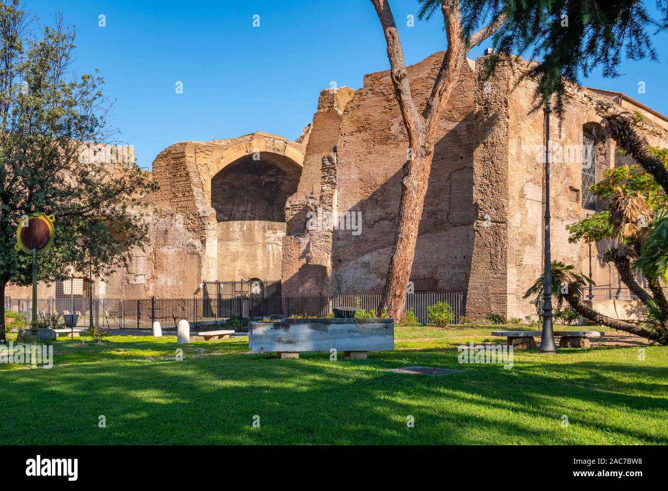 Baths of Diocletian were the largest of the imperial public baths in ...