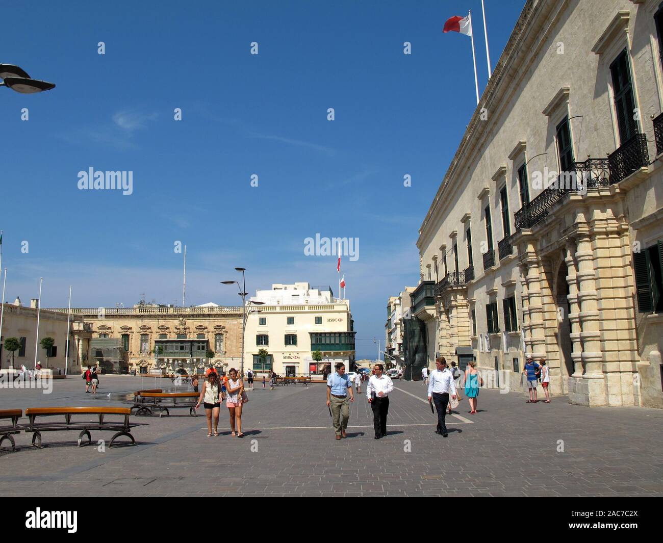 St Georges Square Valletta High Resolution Stock Photography and Images ...