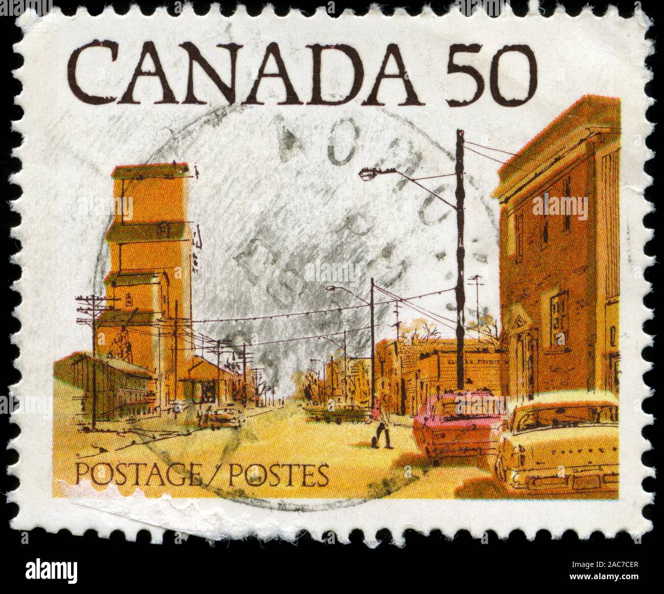 Prairie Town Main Street Stock Photo - Alamy