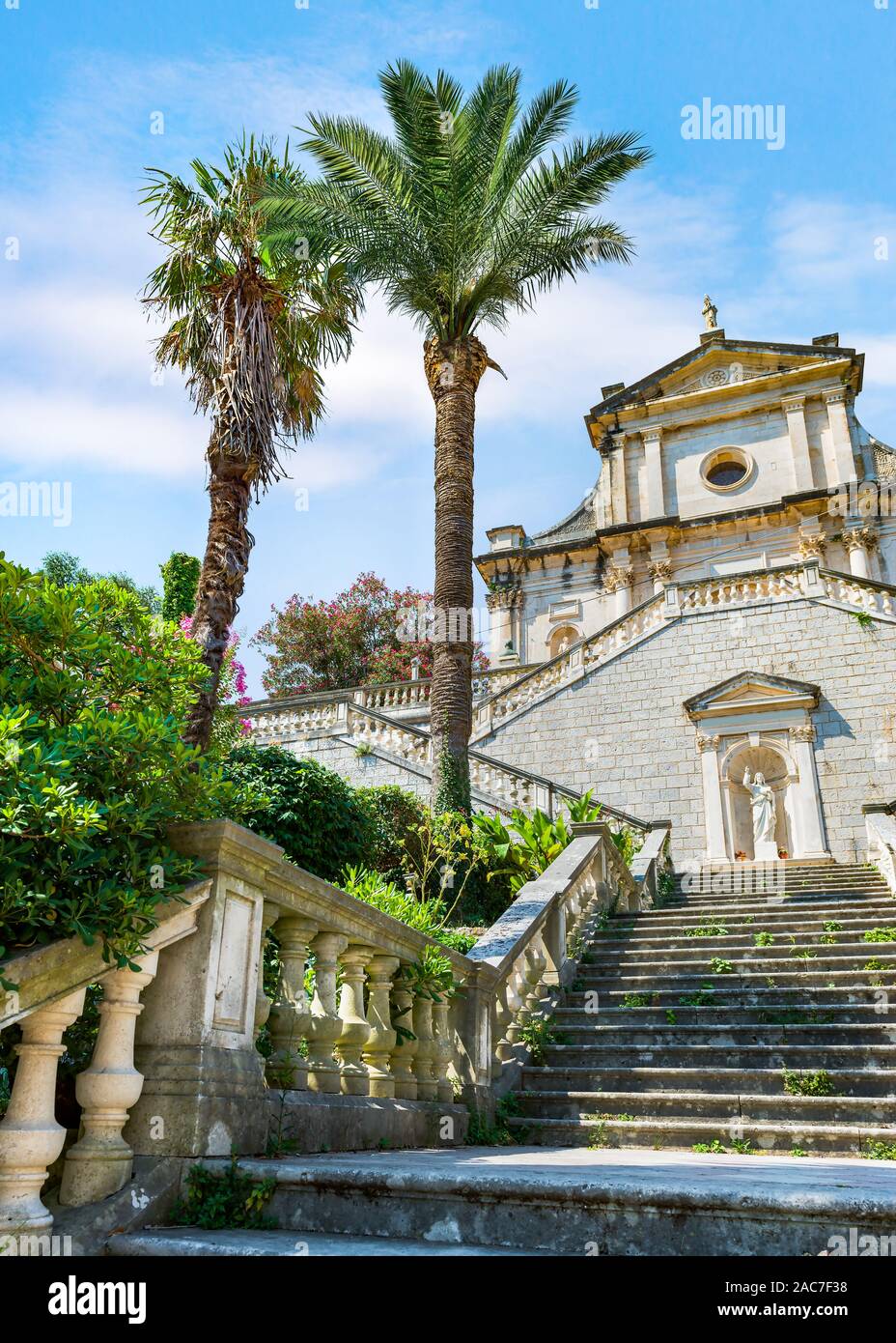 Staircase church in prcanj hi-res stock photography and images - Alamy