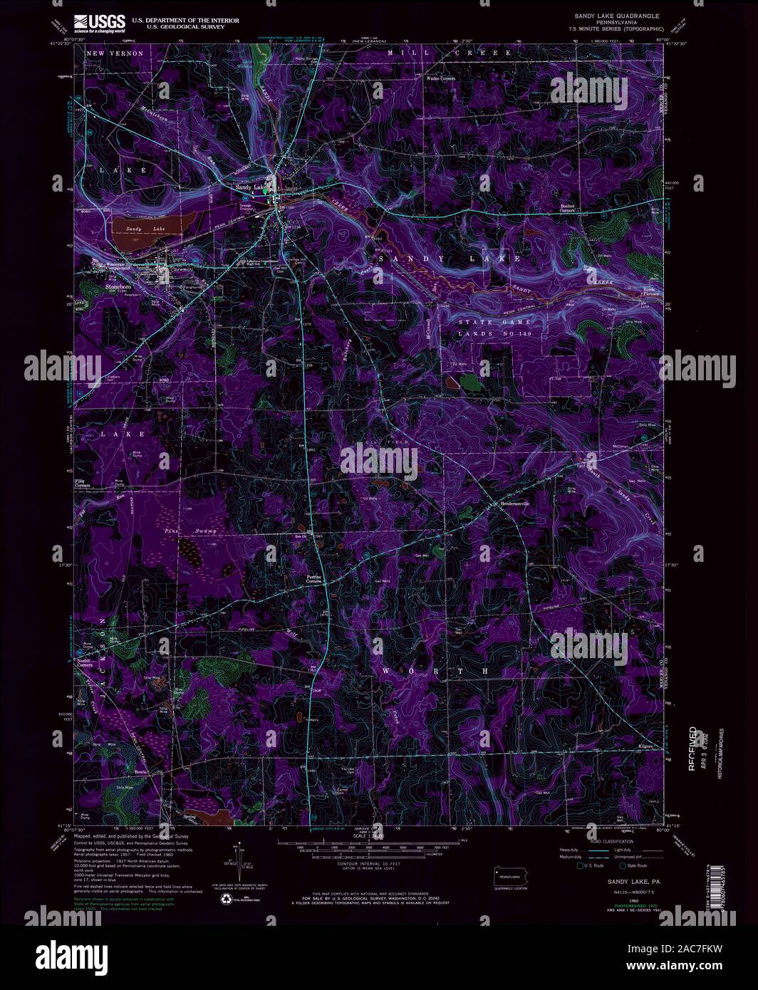 Map of sandy lake hi-res stock photography and images - Alamy