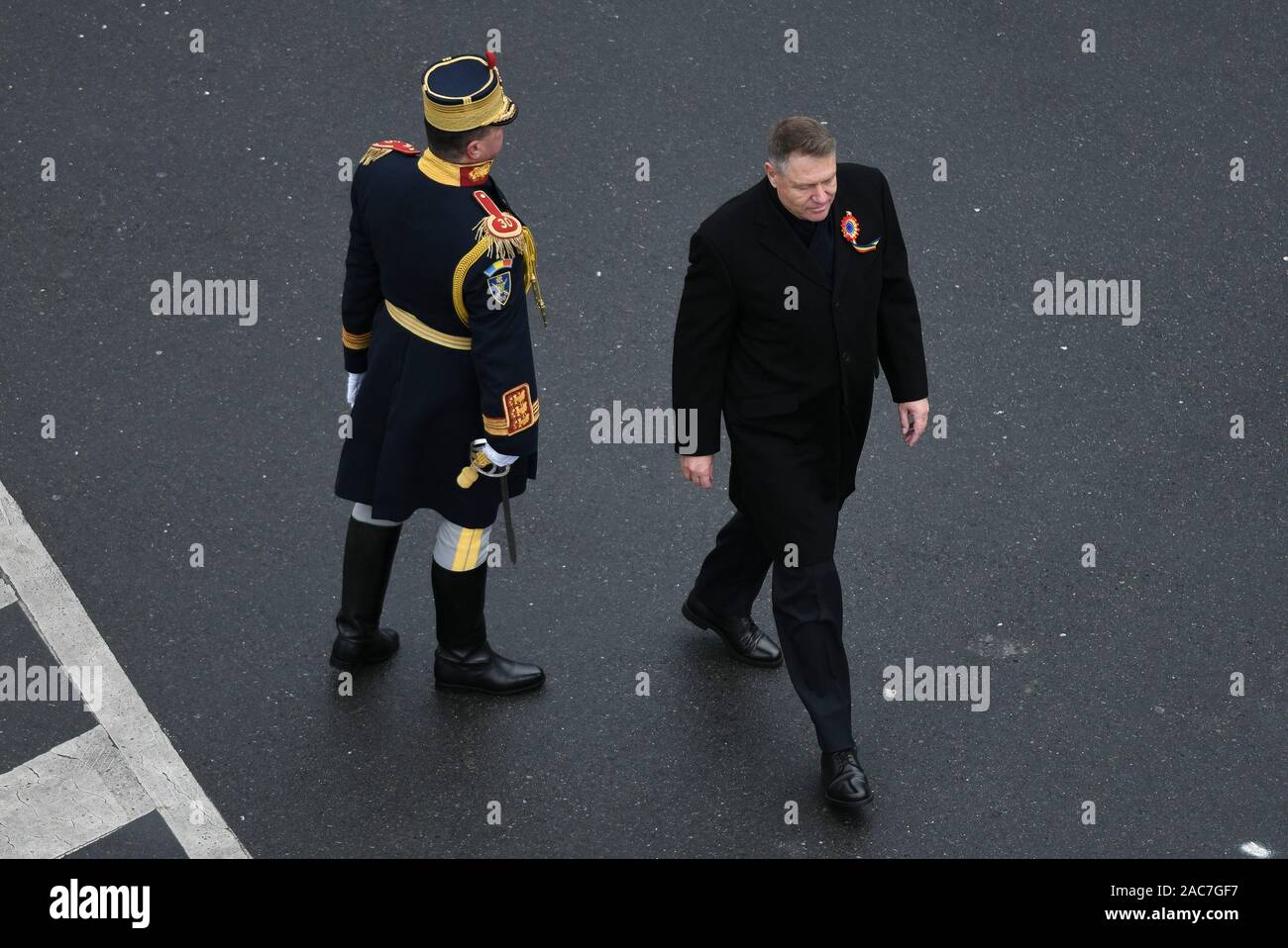 Bucharest, Romania - December 01, 2019: Romanian President Klaus ...