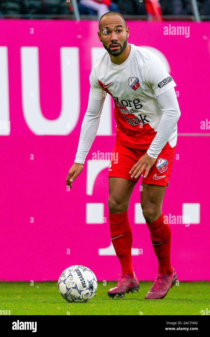 UTRECHT, Netherlands. 01st Dec, 2019. football, FC Utrecht Galgenwaard ...