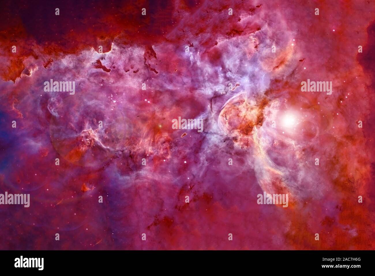 Beautiful distant nebula, red. Background texture. Elements of this ...