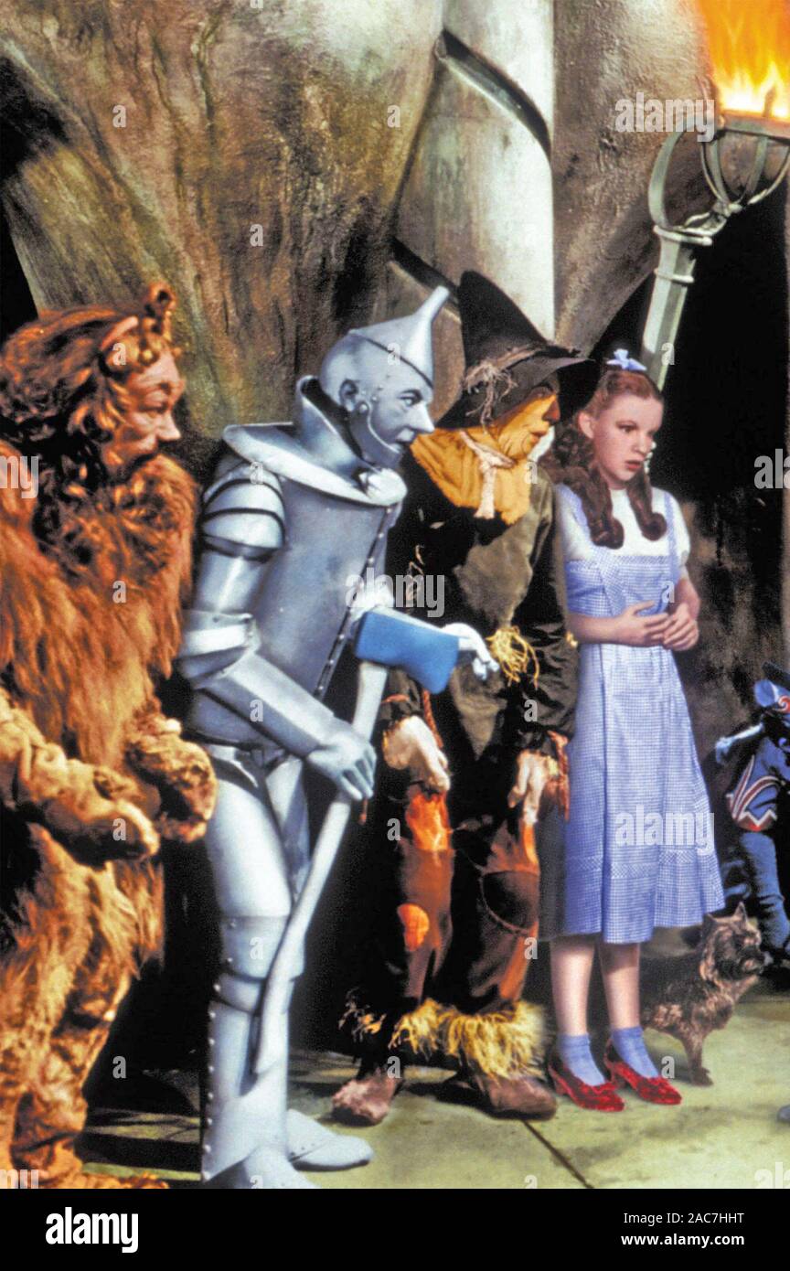 The Wizard Of Oz 1939 Mgm Film With From Left Bert Lahr Cowardly Lion