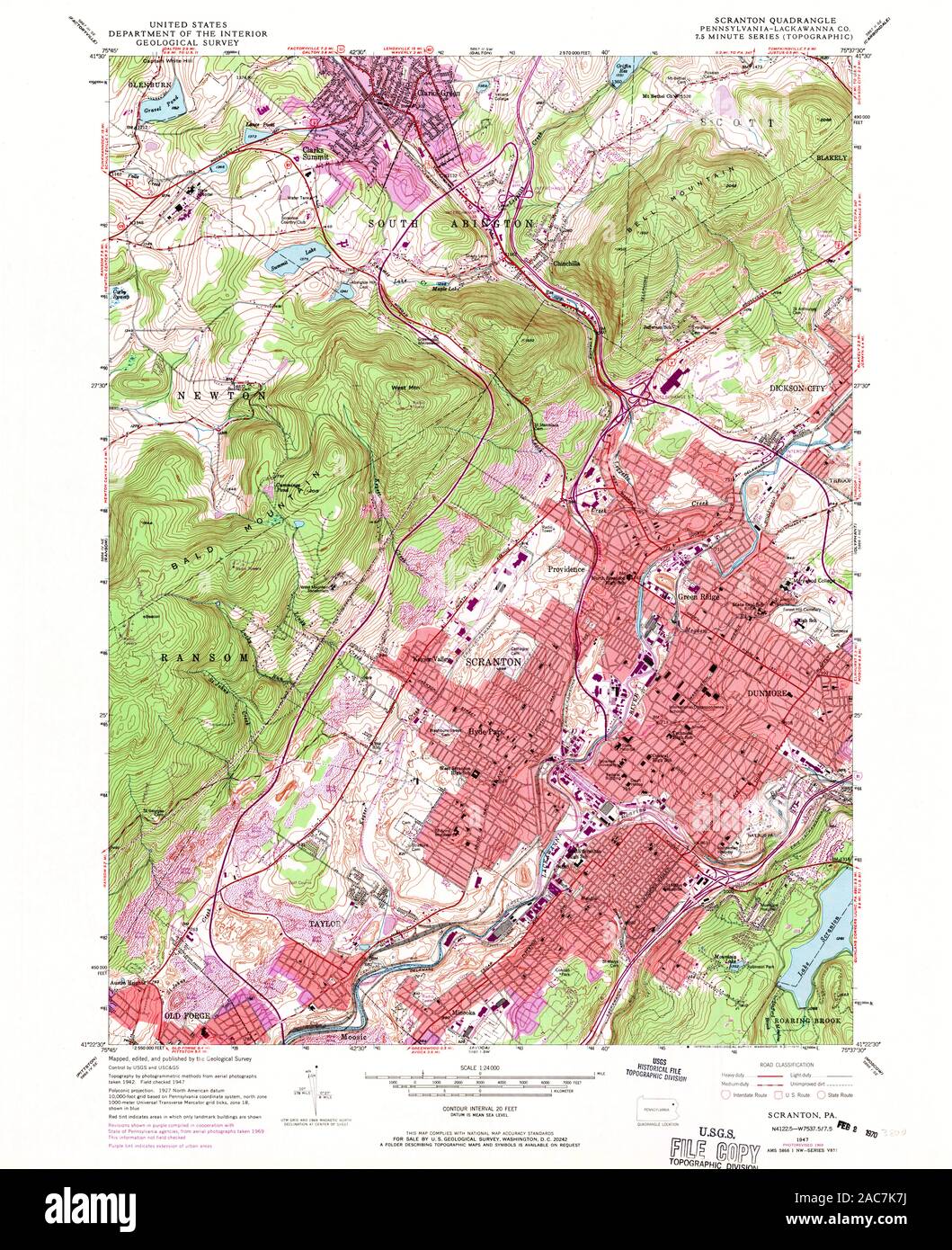 Scranton pennsylvania map hi-res stock photography and images - Alamy