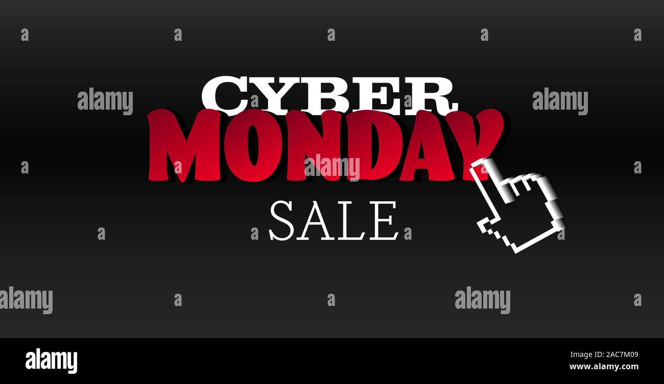 cyber monday big sale advertisement template special offer concept ...