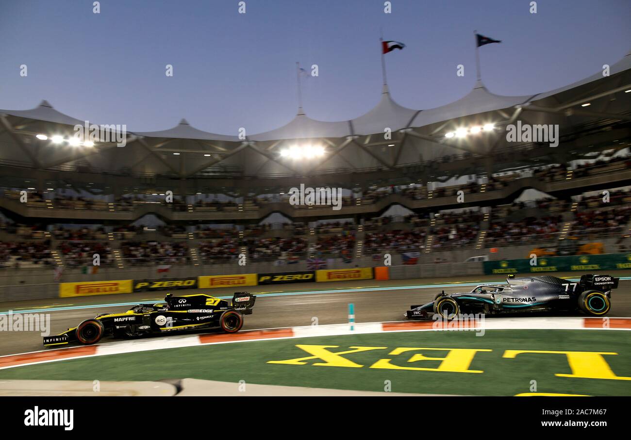 Abu Dhabi, United Arab Emirates. 1st Dec 2019. Motorsports: FIA Formula ...