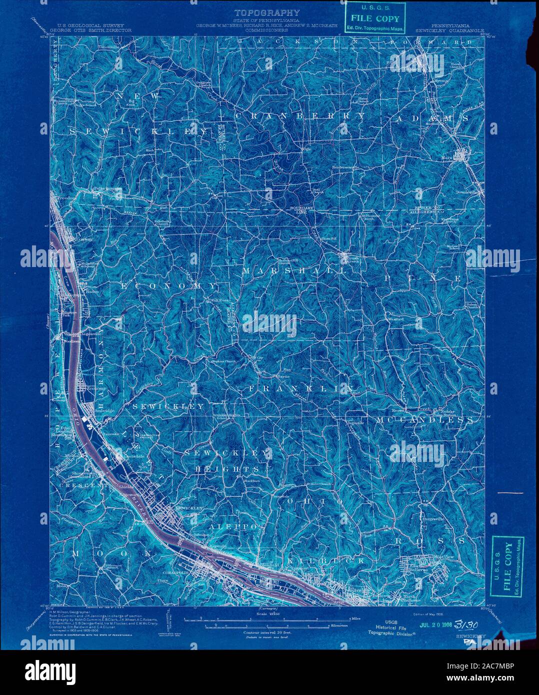 Map of sewickley hi-res stock photography and images - Alamy