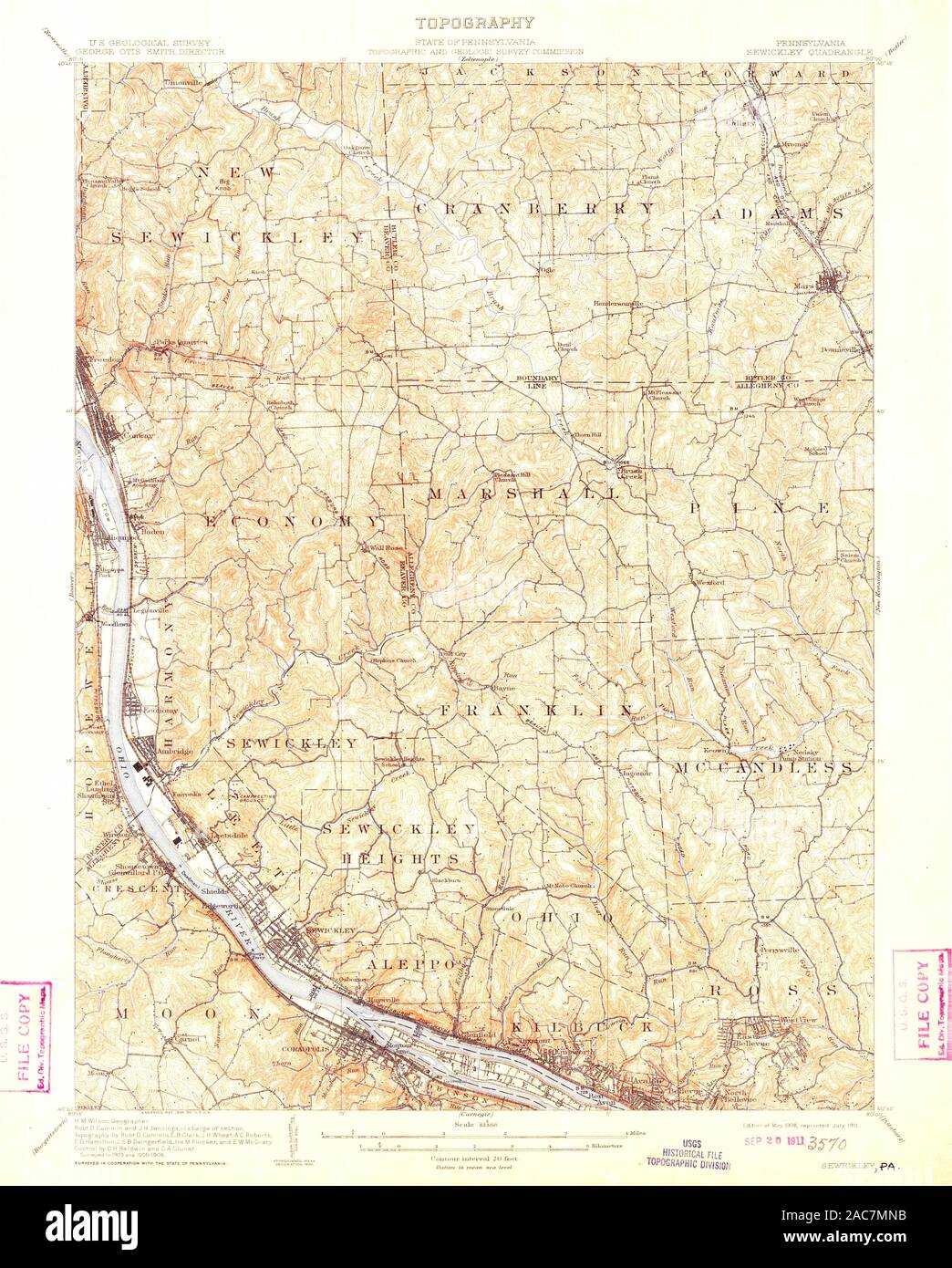 Map of sewickley hi-res stock photography and images - Alamy