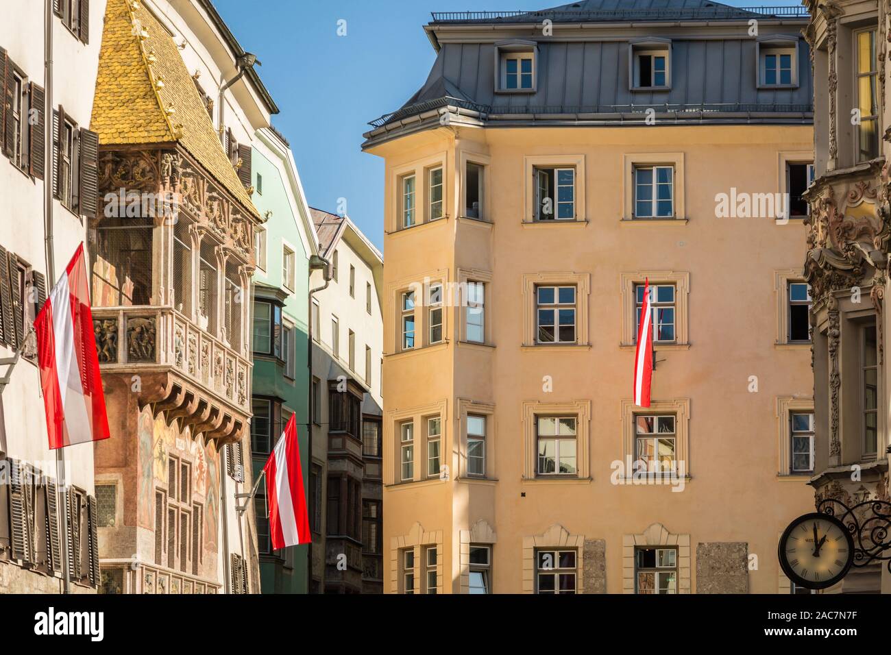 INNSBRUCK, Austria, Western Europe: Historic buildings in the city ...