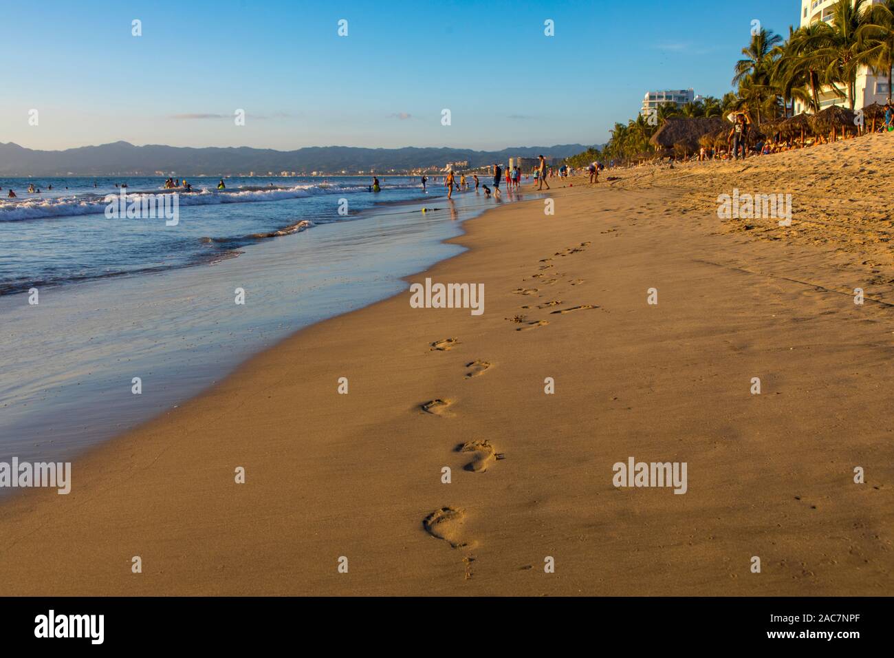 Beach, Nuevo Vallarta, Bandera Bay, Riviera Nayarit, Nayarit, Mexico ...