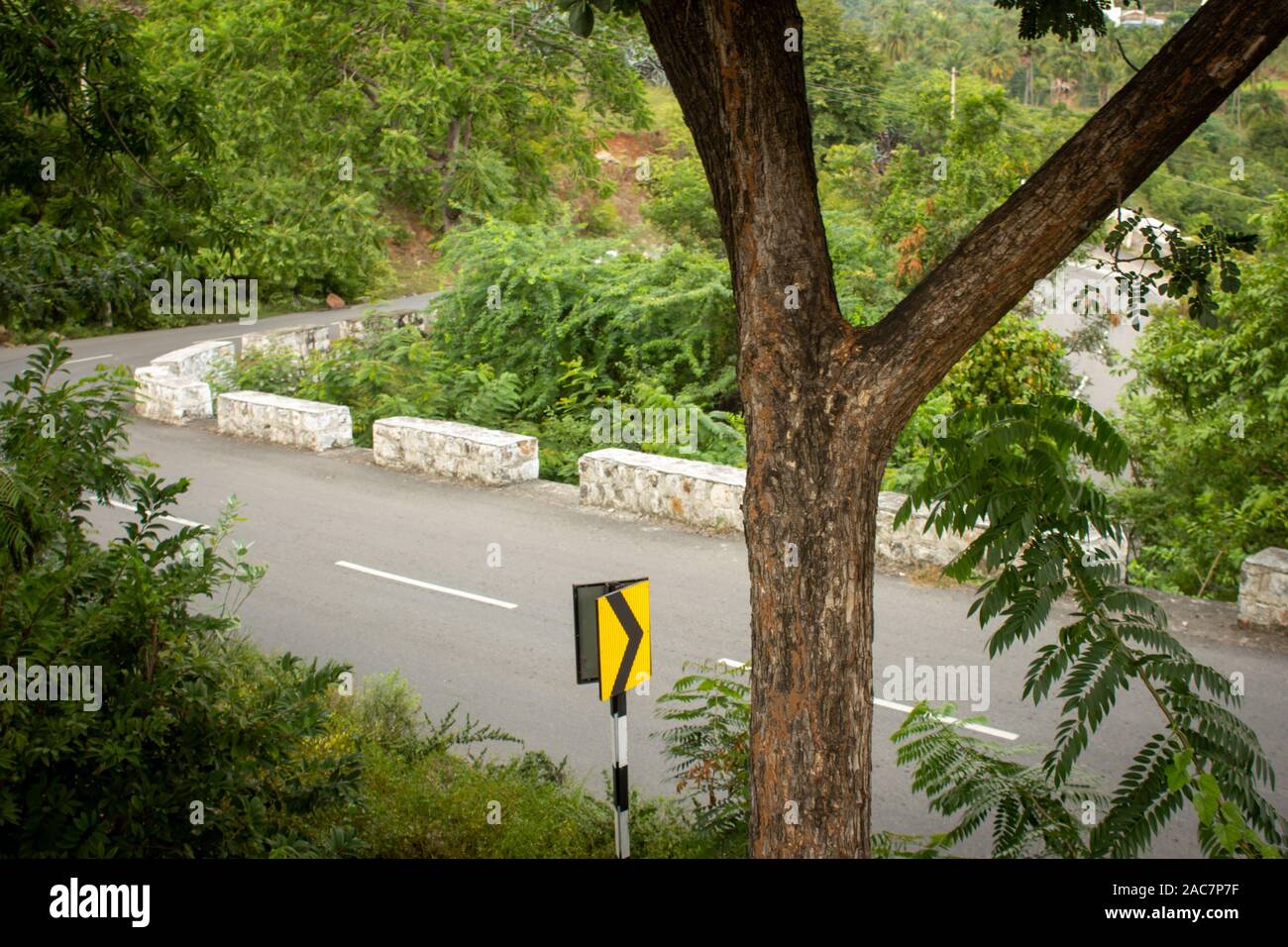 Scenic ghat road along the mountain range of Salem, Tamil Nadu , India ...