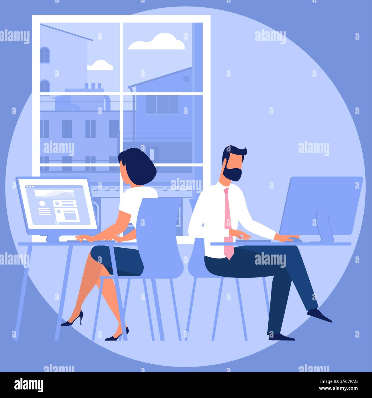 shared working environment Stock Vector Image & Art - Alamy