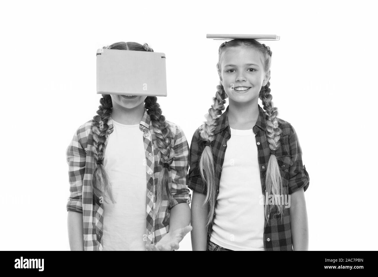 Being genius for hard study. Genius schoolchildren isolated on white ...