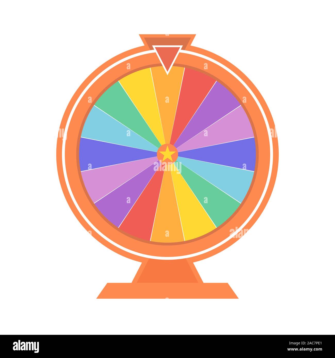 Wheel of fortune vector illustration of a flat Stock Vector Image & Art ...