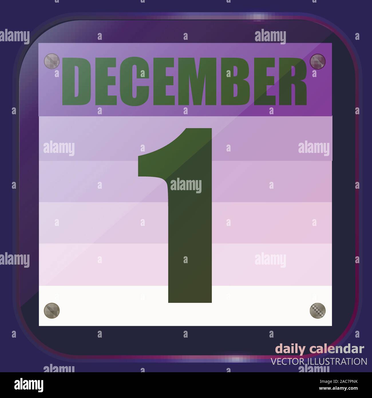 December 1 icon. For planning important day. December first. December ...
