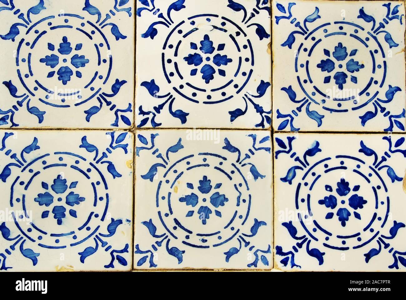 Blue Portuguese tiles Stock Photo - Alamy