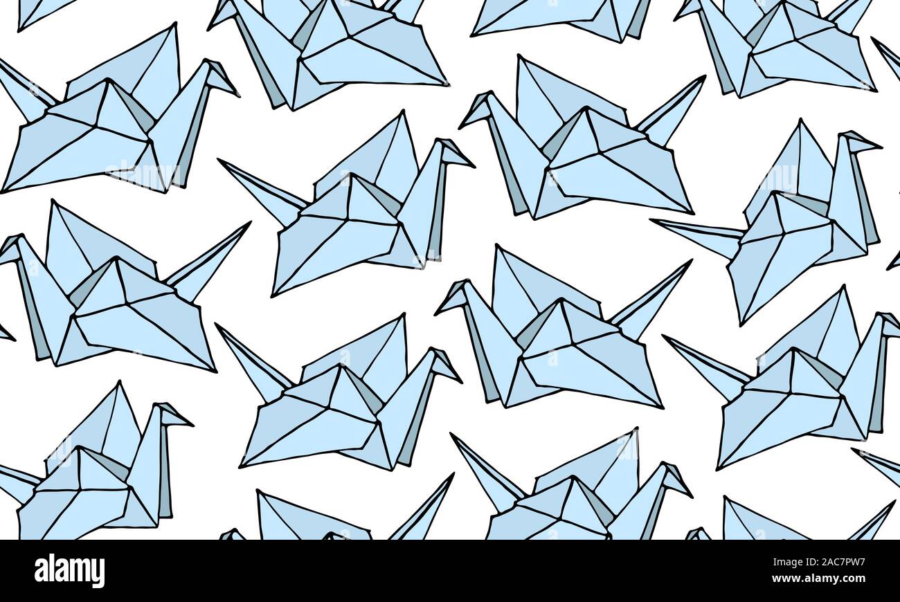Paper origami cranes Cut Out Stock Images & Pictures - Alamy