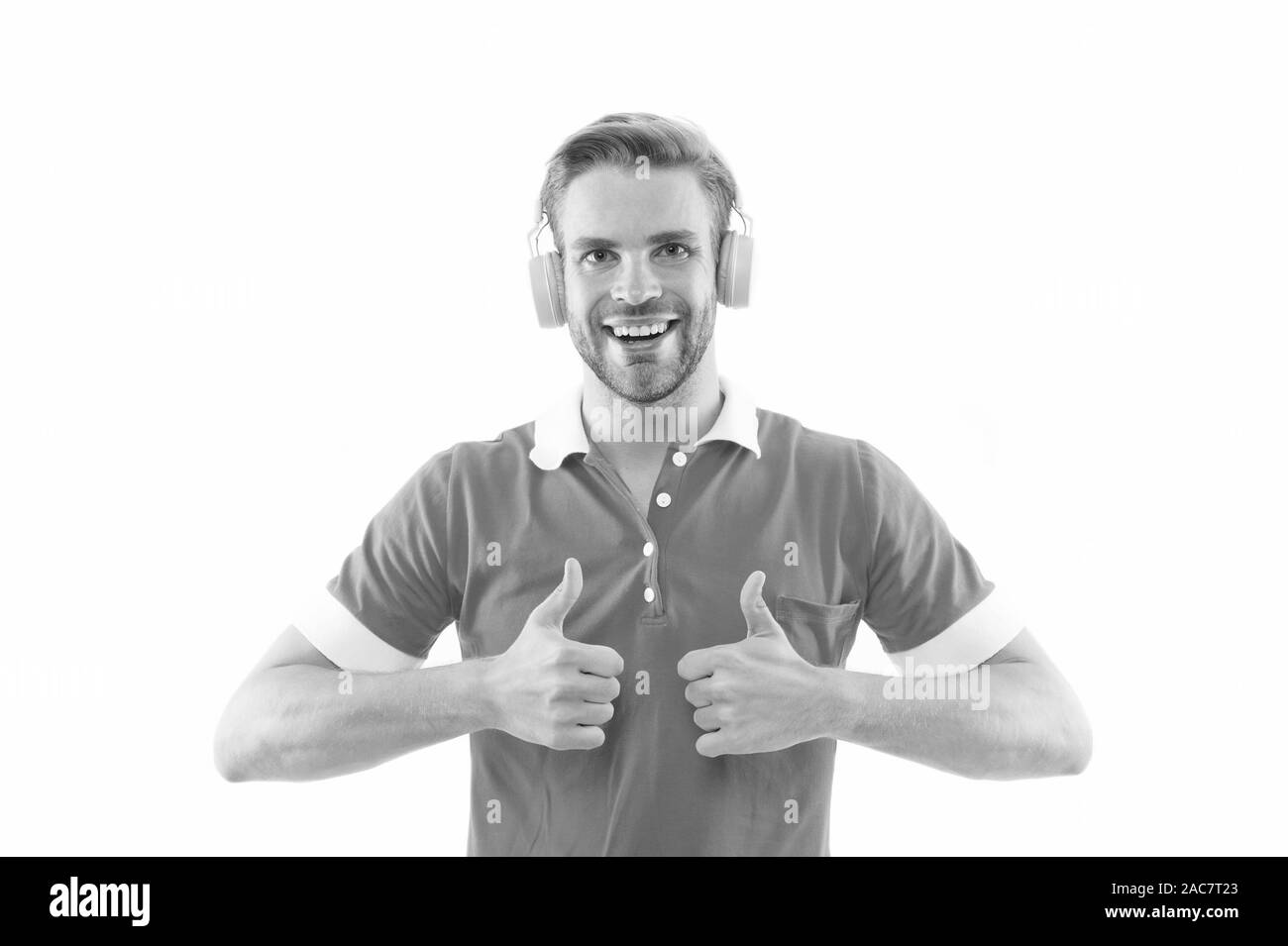 Good listening Black and White Stock Photos & Images - Alamy