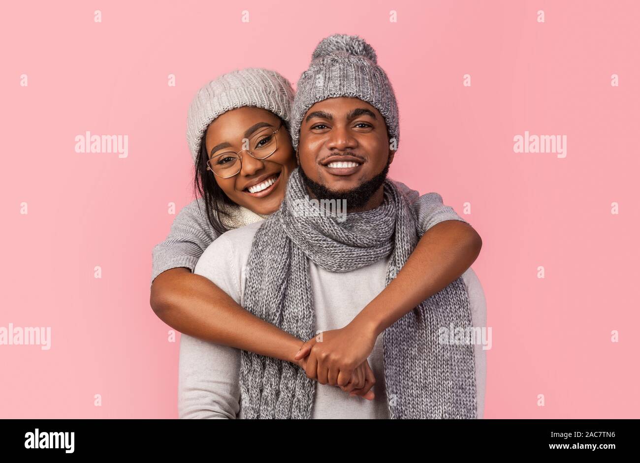 Girl hugging from behind smiling hi-res stock photography and images ...