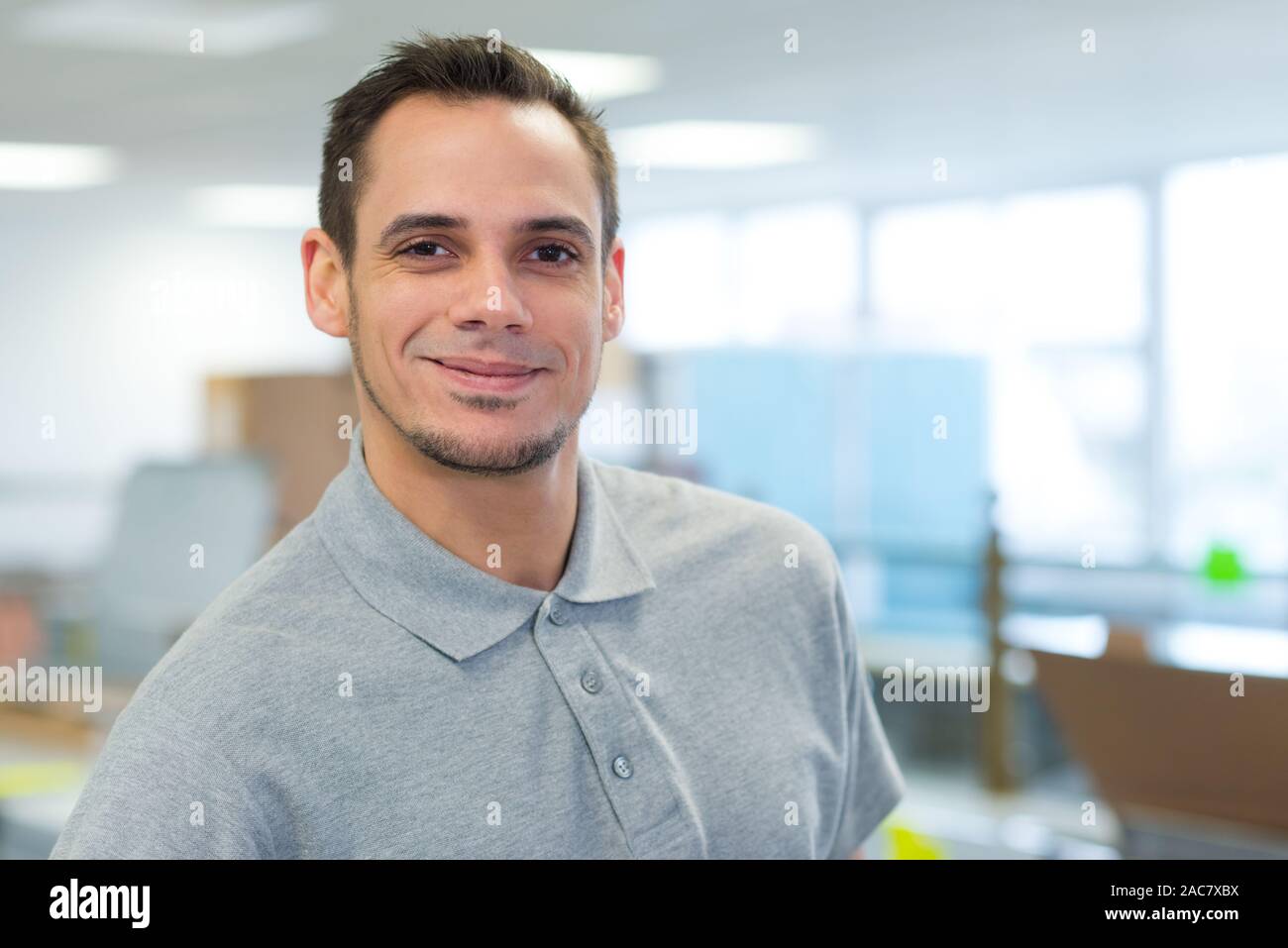 portrait of a young office man Stock Photo - Alamy