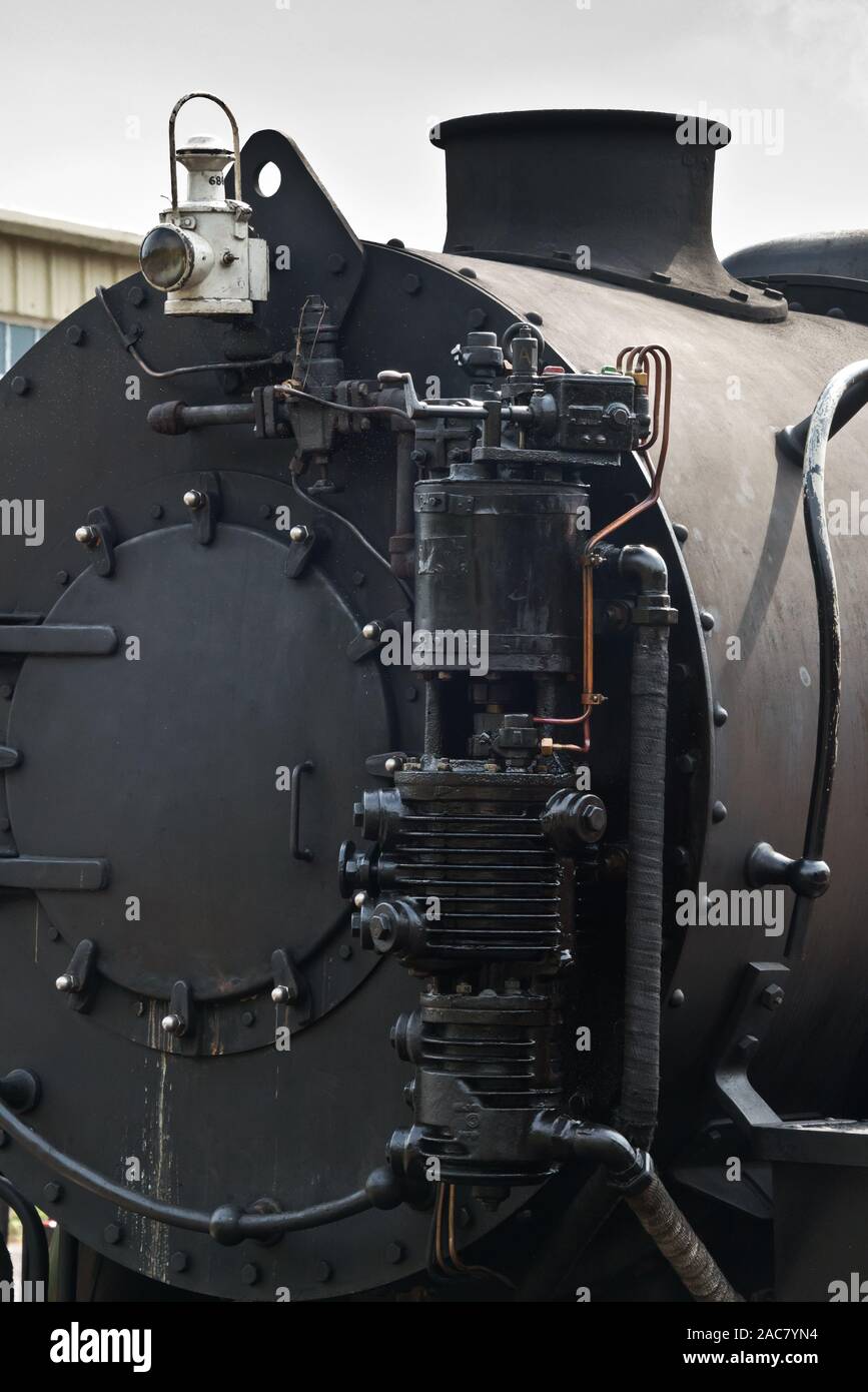 Steam locomotive 6046, USATC train at Bishop Lydeard Station in ...