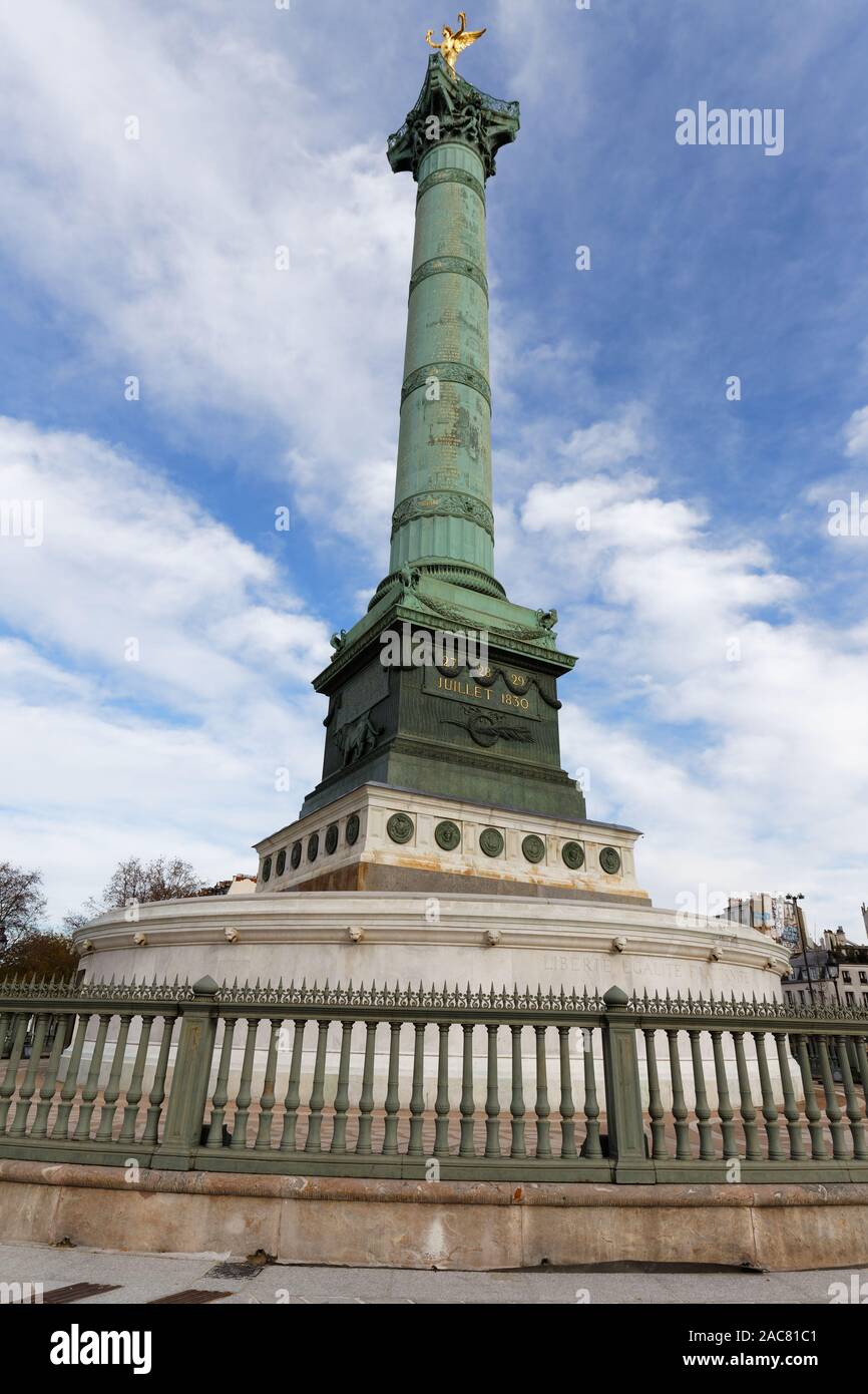 The July Column on Bastille square in Paris, France Stock Photo - Alamy