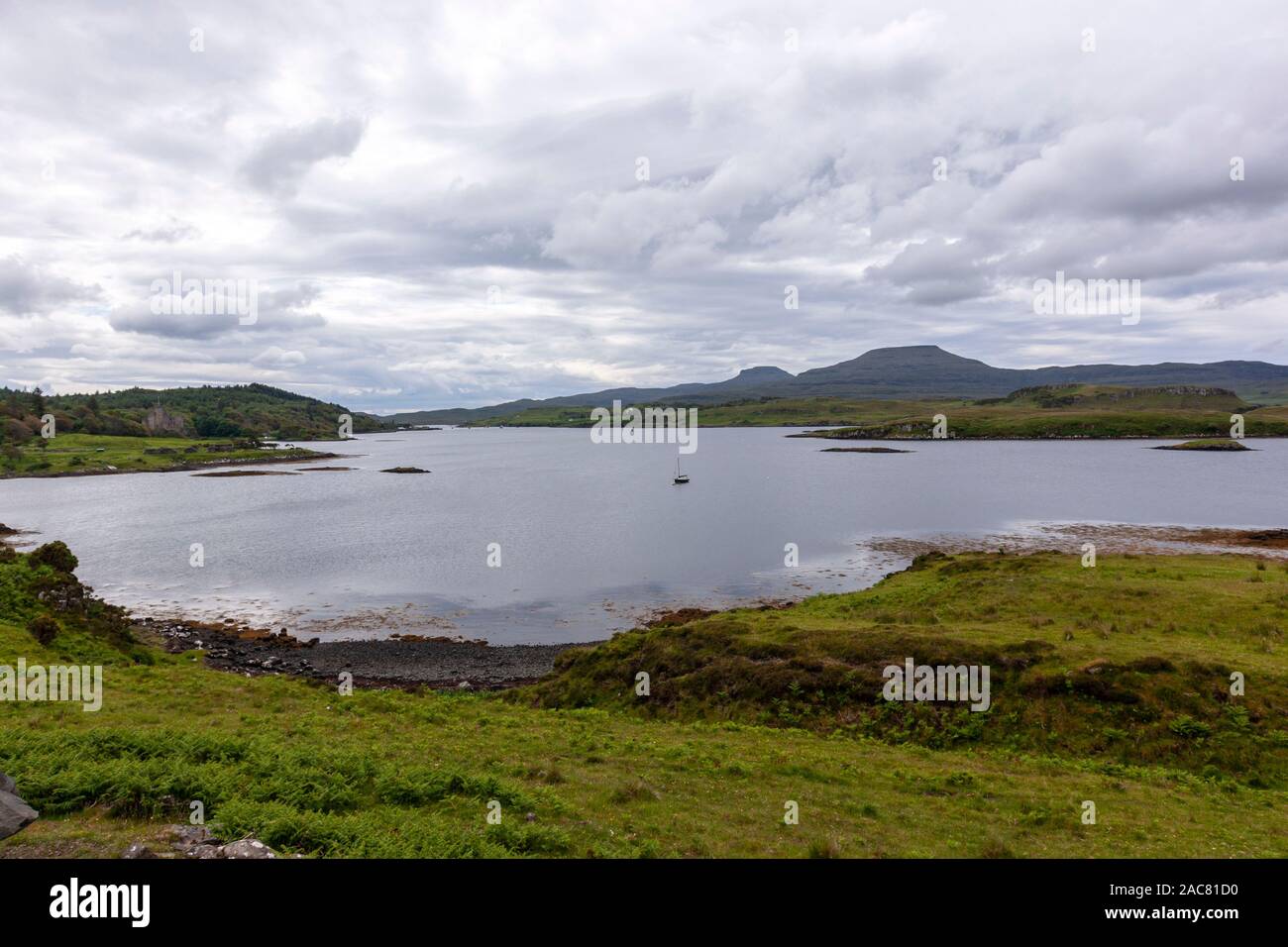 Loch Sunart, Dunvegan Castle & Gardens, Skye island, Scotland, UK Stock ...