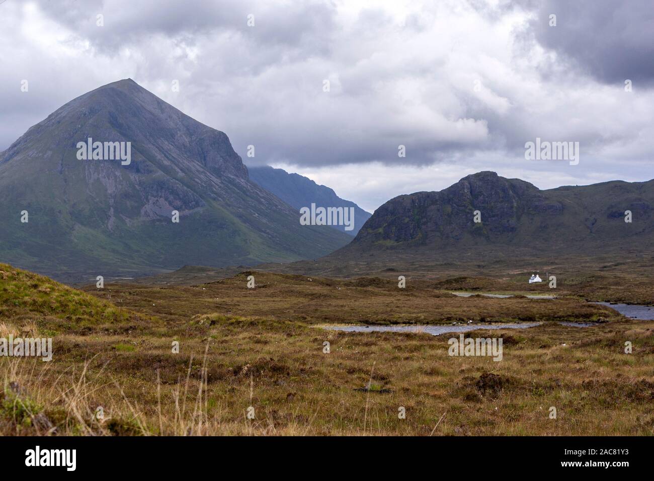 Marsco from A863 road near Sligachan, Skye island, Scotland, UK Stock ...