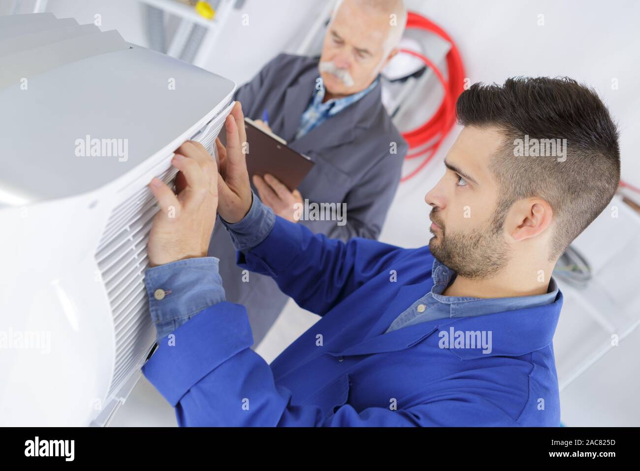 portrait of an apprentice supervisor Stock Photo - Alamy