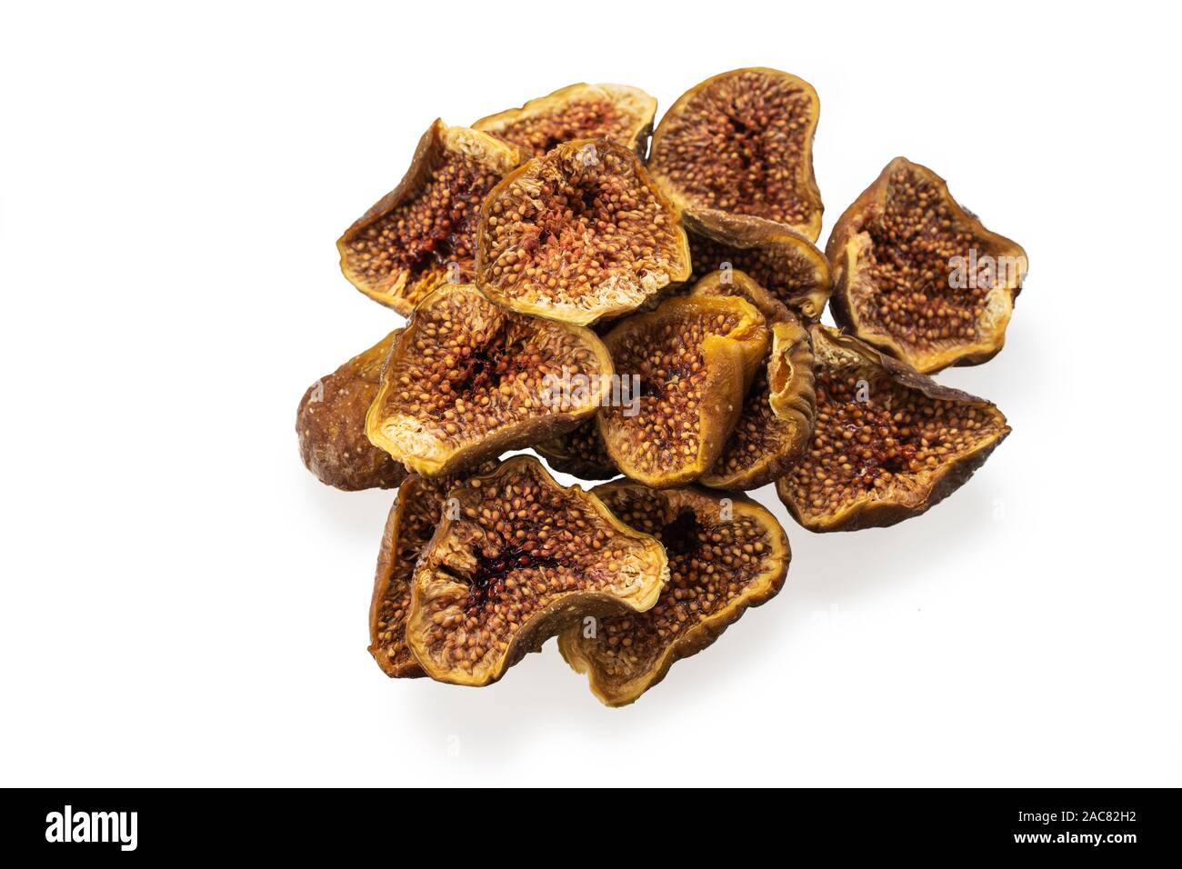 Dried fig fruits, food background texture Stock Photo - Alamy